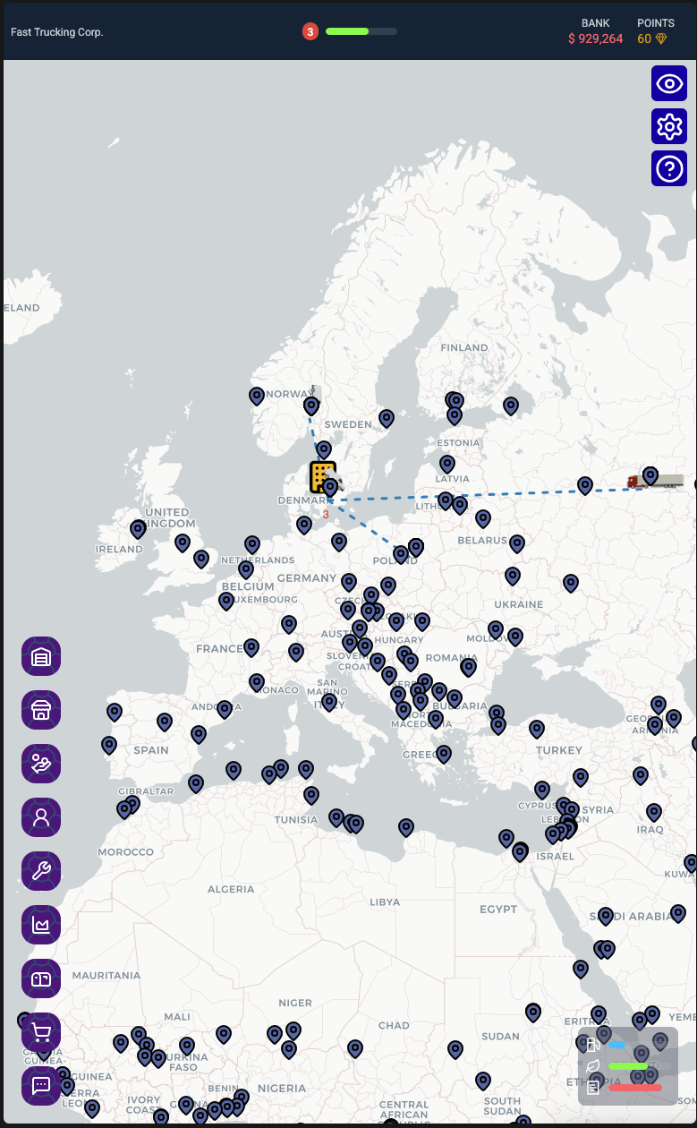 Real world map screenshot